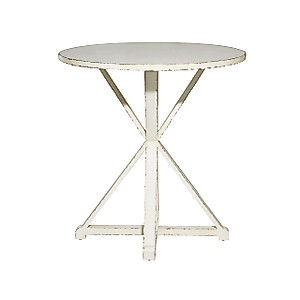 Deco 79 Wood Side End Accent Table End Table, Side Table 29" x 29" x 31", White