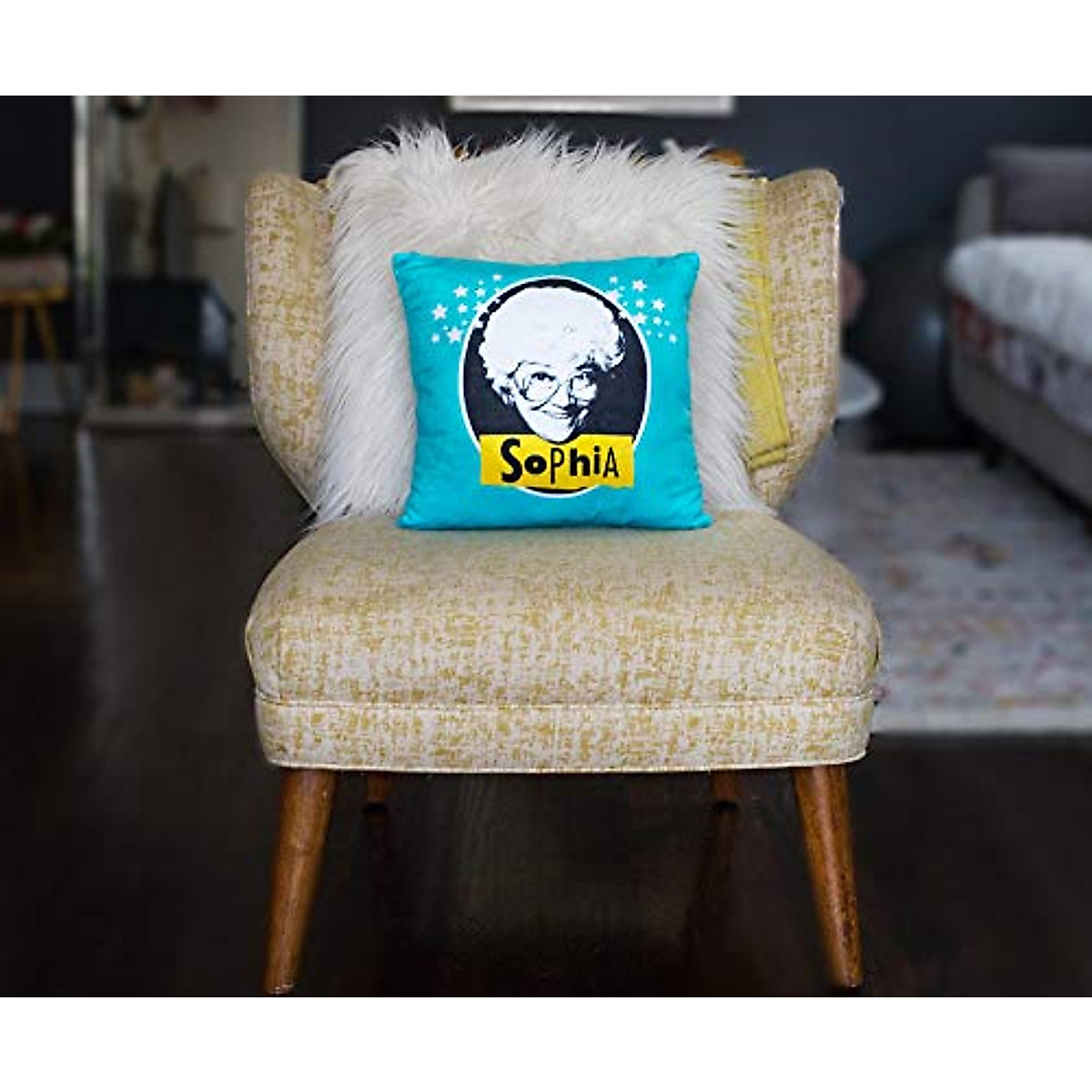 The Golden Girls 14-Inch Character Throw Pillows | Set of 4 | Decorative Square Accent Pillows for Living Room Set, Cushion, Couches And Sofas, Bedroom