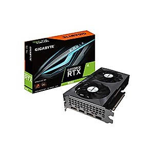 GIGABYTE GeForce RTX 3050 Eagle OC 8G Graphics Card, 2X WINDFORCE Fans, 8GB 128-bit GDDR6, GV-N3050EAGLE OC-8GD Video Card