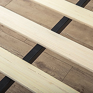 ZINUS Trisha Metal Platforma Bed Frame / Wood Slat Support / No Box Spring Needed / Easy Assembly, Queen