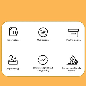 Portable Washing Machine, Foldable Mini Bucket Washing Machine with Drain Pipe Adapter for Baby Clothes Underwear, Small Washer Gift Choice for Apartment Dorm Camping RV Travel