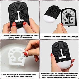 Eyelash Fan USB Portable Lash Dryer Nano Facial Mister Face Mister Portable Facial Steamer with 20ml Water Tank Rechargeable Handheld Mini Fan Lash Dryer Eyelash Extension(Black, Pink)