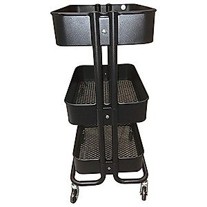 Raskog Home Kitchen Storage Utility cart-Black
