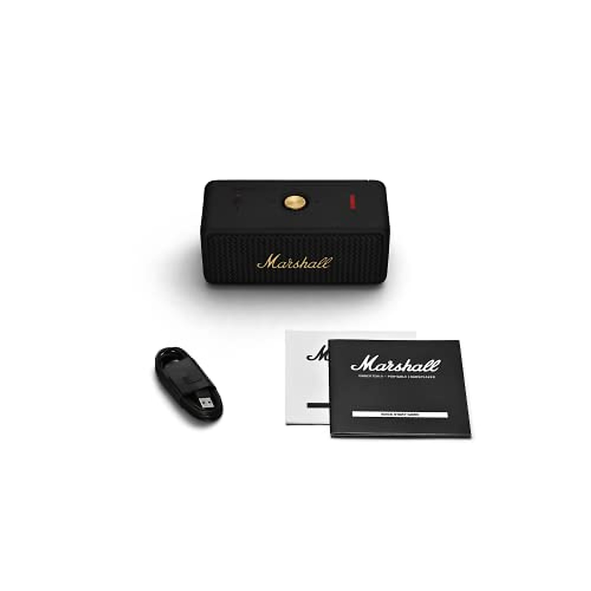 Marshall Emberton II Portable Bluetooth Speaker - Black & Brass