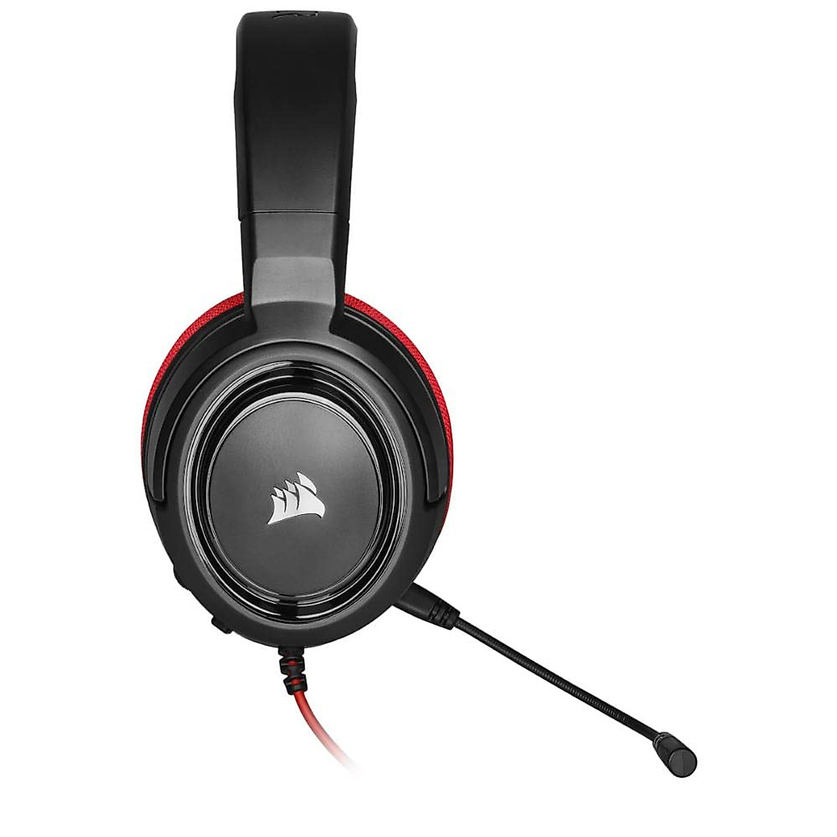 Corsair HS35 - Stereo Gaming Headset - Discord Certified - Memory Foam Earcups - Works with PC, Xbox Series X, Xbox Series S, Xbox One, PS5, PS4, Nintendo Switch and Mobile – Red
