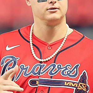 Pearl Necklace for Men, White Pearl Necklace for Women, 8MM Round Pearl Necklace, Pearl Jewelry 20" Length