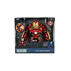 Jada Toys Marvel 6" Hulkbuster & 2" Iron Man Die-Cast Collectible Toy Figure, Red,33431
