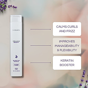 L'ANZA Healing Smooth Glossifying Shampoo, Nourishes, Repairs, and Boosts Hair Shine and Strength for a Perfect Silky-Smooth, Frizz-free Look (10.14 Fl Oz)