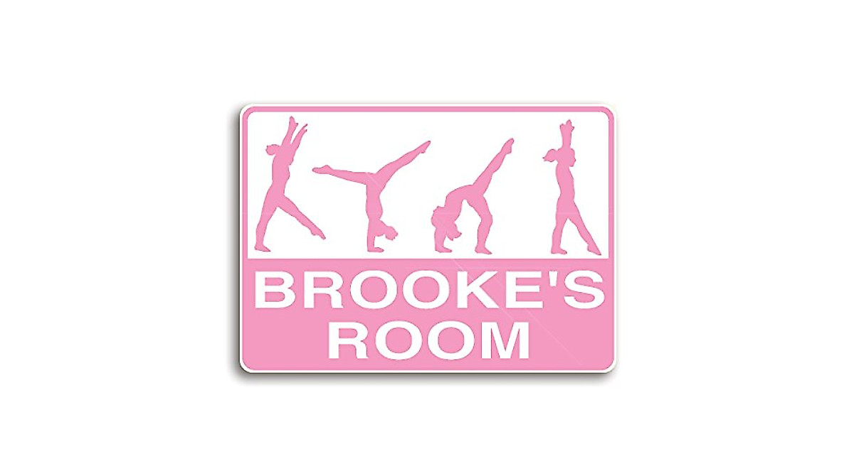 Personalized Gymnastics Sign - Custom Aluminum Decor