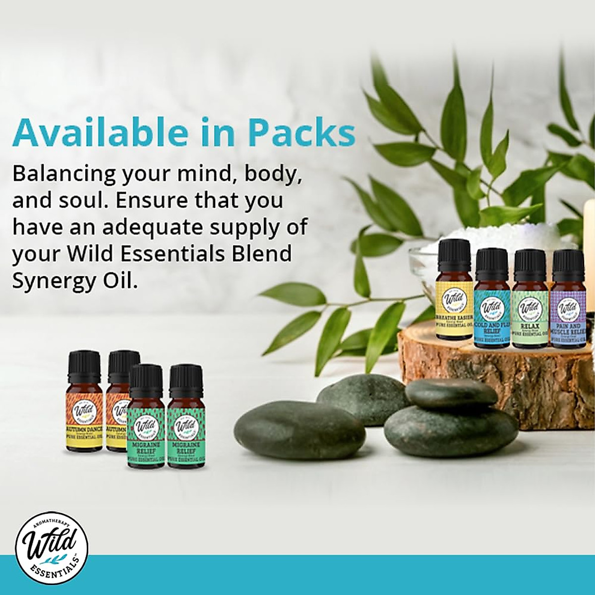 Wild Essentials Quit Smoking 100% Pure Essential Oil Synergy Blend - 10ml, Premium Grade, Use tor Help Quench Cravings The Natural Way! Made and Bottled in The USA