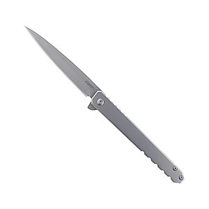 COAST Founder's Collection LX530 ORIGIN, Gentleman's EDC Folding Pocketknife, Flip Tab, Frame Lock, Pocket Clip, Stainless-Steel, Silver