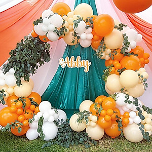 Bezente Orange Balloons Latex Party Balloons - 150 Pack 5 inch Matte Small Orange Helium Balloons for Birthday Wedding Baby Shower Halloween Party Decorations