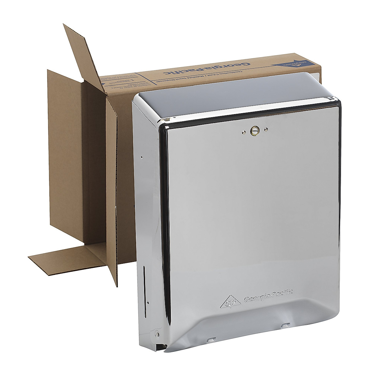 Georgia Pacific 56620 Combination C-Fold / Multifold Paper Towel Dispenser, Stainless Steel