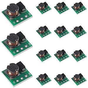 ALMOCN 15pcs 1.5V 1.8V 2.5V 3V 3.3V 3.7V 4.2V to 5V DC-DC Step Up Power Module Voltage Boost Converter Board 0.9-5V to 5V