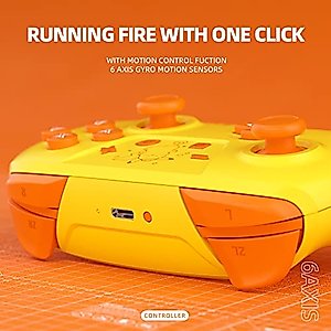 Switch Controllers,Switch Pro Controller Compatible for Switch/Switch Lite/OLED,Gamepad Pro Controllers Wireless Remote Replacement with Joysticks Support Dual Vibration/Motion Control/6-Axis Gyro