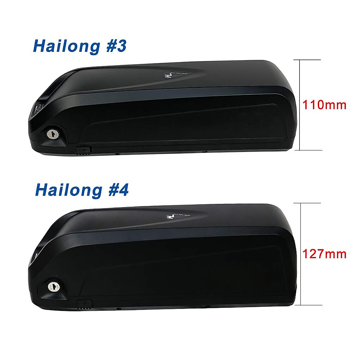 Yasco (US Warehouse) 48v Ebike Battery 13Ah Removable Waterproof Down Tube Large Capacity Lithium Battery for 500w/750w/1000w Adult Electric Bike Conversion Kit