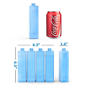 SEEPER Ice Packs for Coolers, Materials Eco-Friendly, Reusable Long Lasting Freezer Packs for Lunch Bags/Boxes, Air Cooler, Food Preservation, Medical Emergencies, Transport, First Aid Sprains