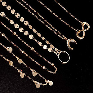 20 PCS Multipl Chain Necklaces for Women Fashion Pack- Locket Necklace Christmas Necklace Gold Necklace Choker Necklace Bar Necklace Butterfly Necklace Star Necklace Infinity Necklaces for Teen Gilrs