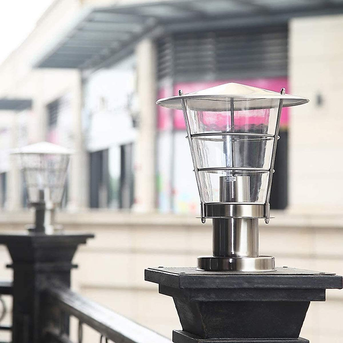 SMLZV Column Headlight,Waterproof E27 Post Lights Modern Simple European Column Lamps Garden Door Street Park Home Villa Lighting