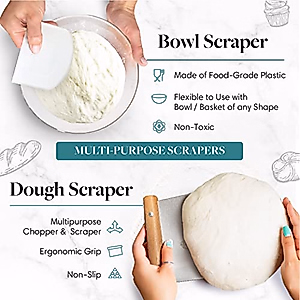 Santiago Design® | Banneton Bread Proofing Basket Set of 2 | Round 9" & Oval 10" | Premium Sourdough Bread Baking Supplies - Sourdough Proofing Basket | Bread Making Tools Supplies, Gift for Bakers