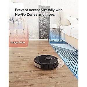 roborock S5 MAX Robot Vacuum and Mop Cleaner, Self-Charging Robotic Vacuum, Lidar Navigation, Selective Room Cleaning, No-mop Zones, 2000Pa Powerful Suction, 180mins Runtime, Works with Alexa