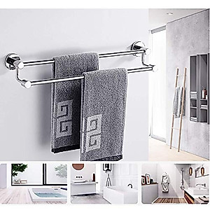 Towel Racks Towel Rail Towel Rails Wall Mounted Bath Towel Rack,Stainless Steel Wall Mount Finish Towel Rod for Bathroom Kitchen Towel Bar Storage Hanger/40Cm-80Cm(80Cm)