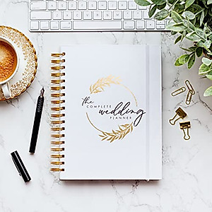 Wedding Planning Book and Organizer - Elegant Engagement Gift 18-Month Calendar Checklist Best Planning Book Gifts for the Bride - Ultimate Bridal Knot Wedding Diary Gift Countdown Binder and Planner