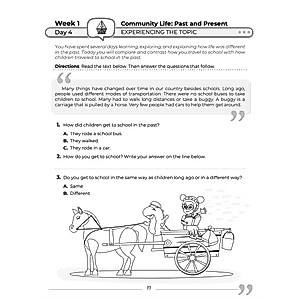 1st Grade Social Studies: Daily Practice Workbook | 20 Weeks of Fun Activities | History | Civic and Government | Geography | Economics | + Video ... Each Question (Social Studies by ArgoPrep)
