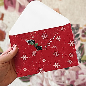 Artoid Mode 24 Pack Merry Christmas Thank You Cards Snowflake Snowman Xmas Tree Greeting Cards Gift With Envelope Sticker Blank Note Cards for Birthday Wedding Baby Shower Bridal Shower, 4 x 6 Inch