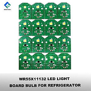 KOLEOLL WR55X11132 Refrigerator LED Light Board Bulb Compatible with GE 3033142 PS4704284 WR55X25754 WR55X26486