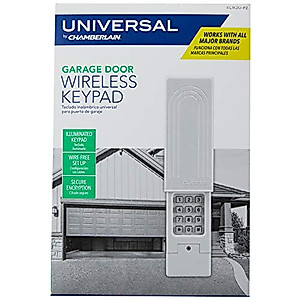 CHAMBERLAIN Clicker Keyless Entry KLIK2U-P2, Works with Chamberlain, LiftMaster, Craftsman, Genie and More, Security +2.0 Compatible Garage Door Opener Keypad, White