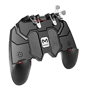 DELAM Mobile Game Controller for iPhone & Android, Pubg Mobile Controller Phone Triggers for Gaming, Gaming Grip Joystick Gamepad Shoot Aim Keys for 4.7-6.5" Phone