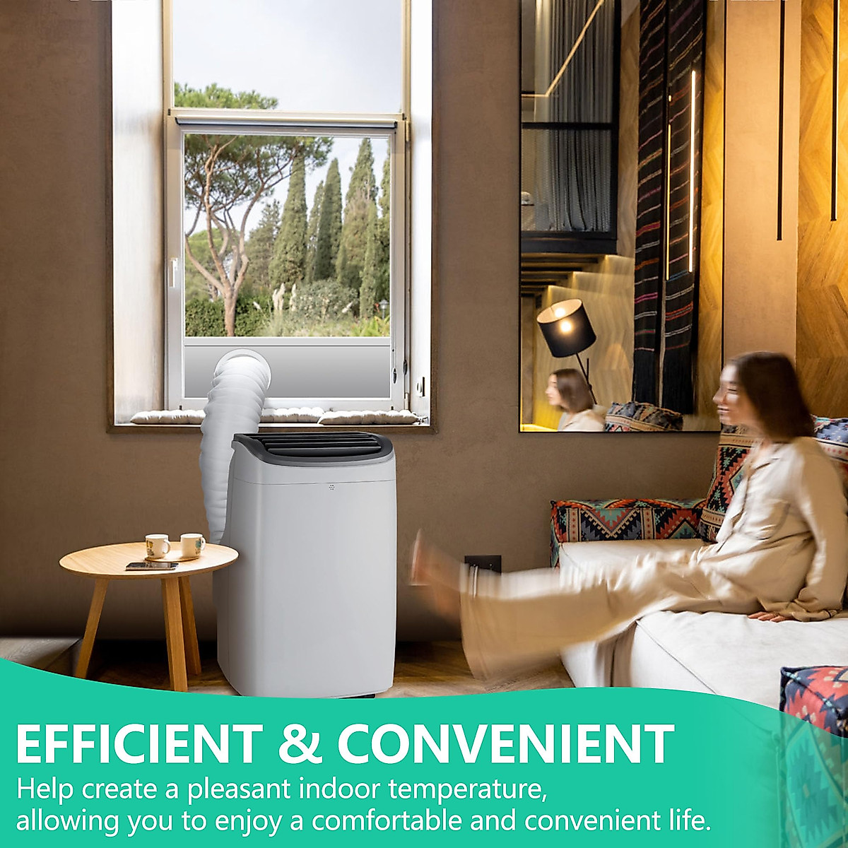 Nuhago Portable Air Conditioner Hose Cover, Portable AC Hose Duct Vent Insulation Sleeve AC Hose Insulated Cover Wrap for 5" & 5.9" Diameter AC Exhaust Hoses Tube for Heat Reduction