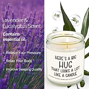 Sympathy Gifts for Loss of Loved One, Sympathy Candle, Get Well Soon/Thinking of You/Bereavement Gift, Comfort Condolences Lavender Candle 7 oz