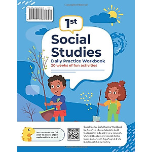 1st Grade Social Studies: Daily Practice Workbook | 20 Weeks of Fun Activities | History | Civic and Government | Geography | Economics | + Video ... Each Question (Social Studies by ArgoPrep)