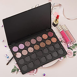 Allwon Empty Magnetic Eyeshadow Makeup Palette with 28Pcs 26mm Round Metal Pans