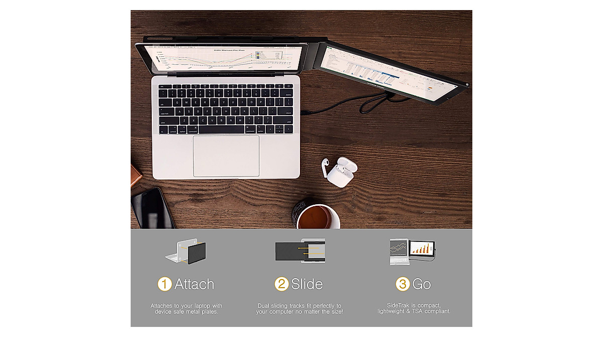 SideTrak Slide Portable Monitor - Ultimate Dual Screen
