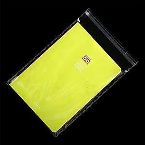 Jadairy 100 Pcs 10x14 Inches Self Sealing Cellophane Bags Clear Resealable Cello Cellophane Plastic Shirt Bags for Packaging Clothing