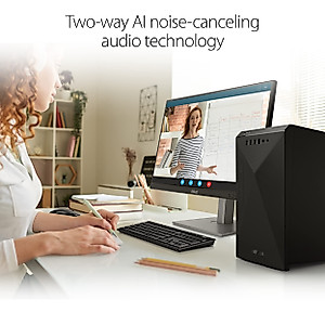 ASUS S501MD Desktop PC, Intel Core i5-12400, 16GB DDR4 RAM, 512GB PCIe SSD, Wi-Fi 6, Windows 11 Home, Black, S501MD-DB504
