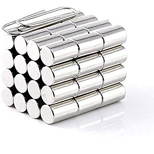 wotoy 35 Pieces 4x8mm DIY Personalized Multi-Use Refrigerators Magnets for Fridge Door Whiteboard Map Bulletin Boards