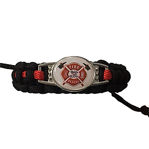 Infinity Collection Firefighter Bracelet, Firefighting Bracelet, Firefighter Paracord Gift for Firefighter or Firefighter Wife