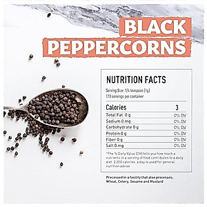 Salt and Pepper for Grinder Refill, Peppercorns Whole 6oz, Pink Himalayan Salt 12.3oz, Peppercorns for Grinder Refill, Black Peppercorns, Pink Salt for Grinder, Spice Buddies Series, Gift Box