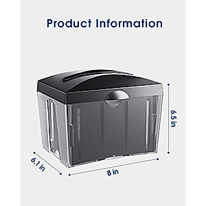 Tabletop Napkin Dispenser, Commercial Paper Napkin Dispensers, Black, 8" x 6.1" x 6.5", CHUANGDIAN