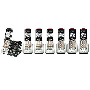 AT&T CRL32102 Cordless Phone and 6 CRL30102 Handsets