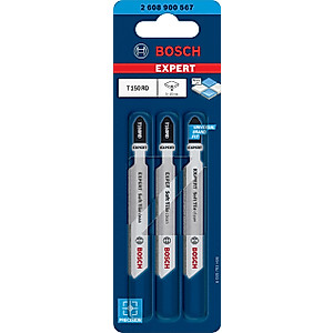 Bosch Professional 3X Expert ‘Soft Tile Clean’ T 150 RD Jigsaw Blade (for Soft Tiles, 83 mm, Accessories Jigsaw)