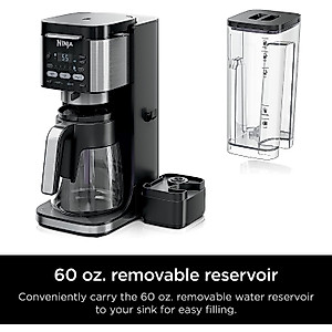 Ninja CFP101 DualBrew Hot & Iced Coffee Maker, Single-Serve, Compatible with K-Cups & 12-Cup Drip Coffee Maker, Black (Renewed)