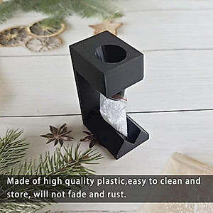 PIAOLGYI Diamond Painting Bag Funnel,Diamond Painting Drill Funnel for Zip Bags,Diamond Painting Accessories(Black)