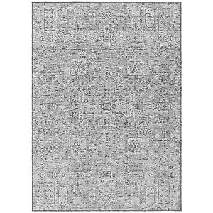 Addison Rugs Chantille ACN611 Gray 9' x 12' Indoor Outdoor Area Rug, Easy Clean, Machine Washable, Non Shedding, Bedroom, Living Room, Dining Room, Kitchen, Patio Rug