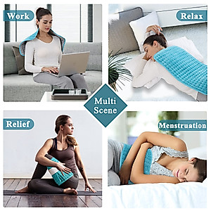 Heating Pad - Electric Heating Pad for Back Pain Relief, Fast-Heating Super Soft Fabric Heating pad for Cramps, 6 Heating Settings, Auto Shut Off, Machine Washable, Gitfs for Mother's Day 12x24''