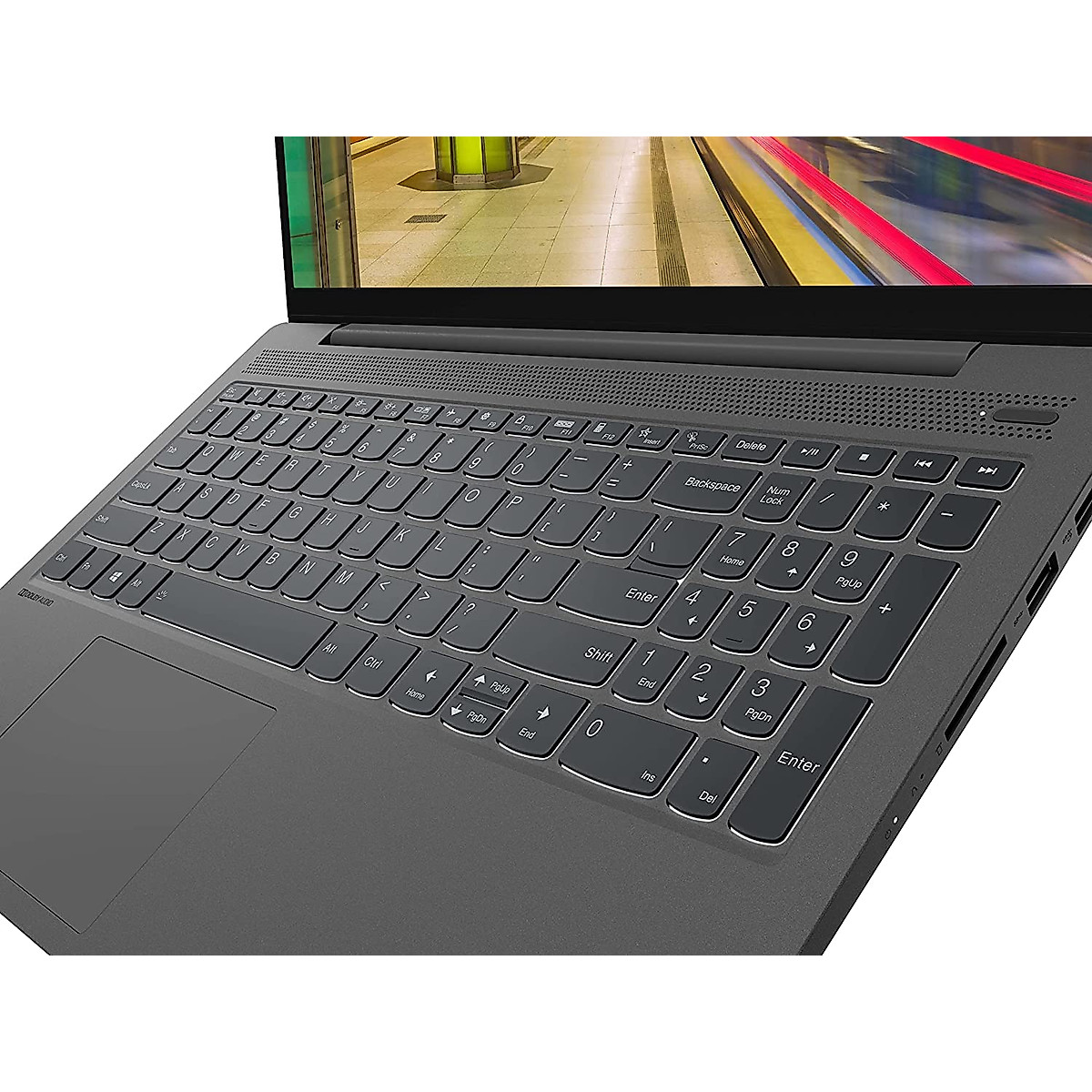 Lenovo IdeaPad 5 15.6" FHD Laptop, Ryzen 7 5700U, 16GB RAM, 512GB PCIe SSD, AMD Radeon Graphics, Bluetooth, Webcam, Backlit Keyboard, Fingerprint Reader, Windows 11 Home
